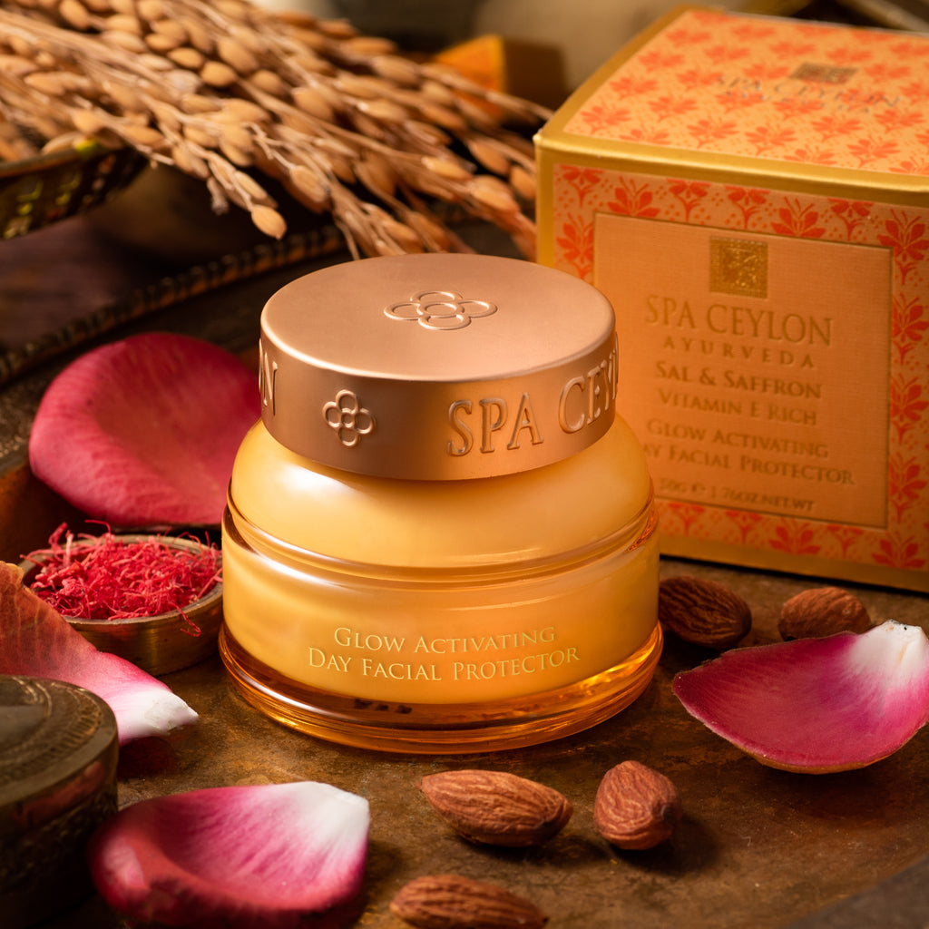 SAL & SAFFRON - VITAMIN E RICH - Glow Activating Day Facial Protector – Spa Ceylon Mauritius